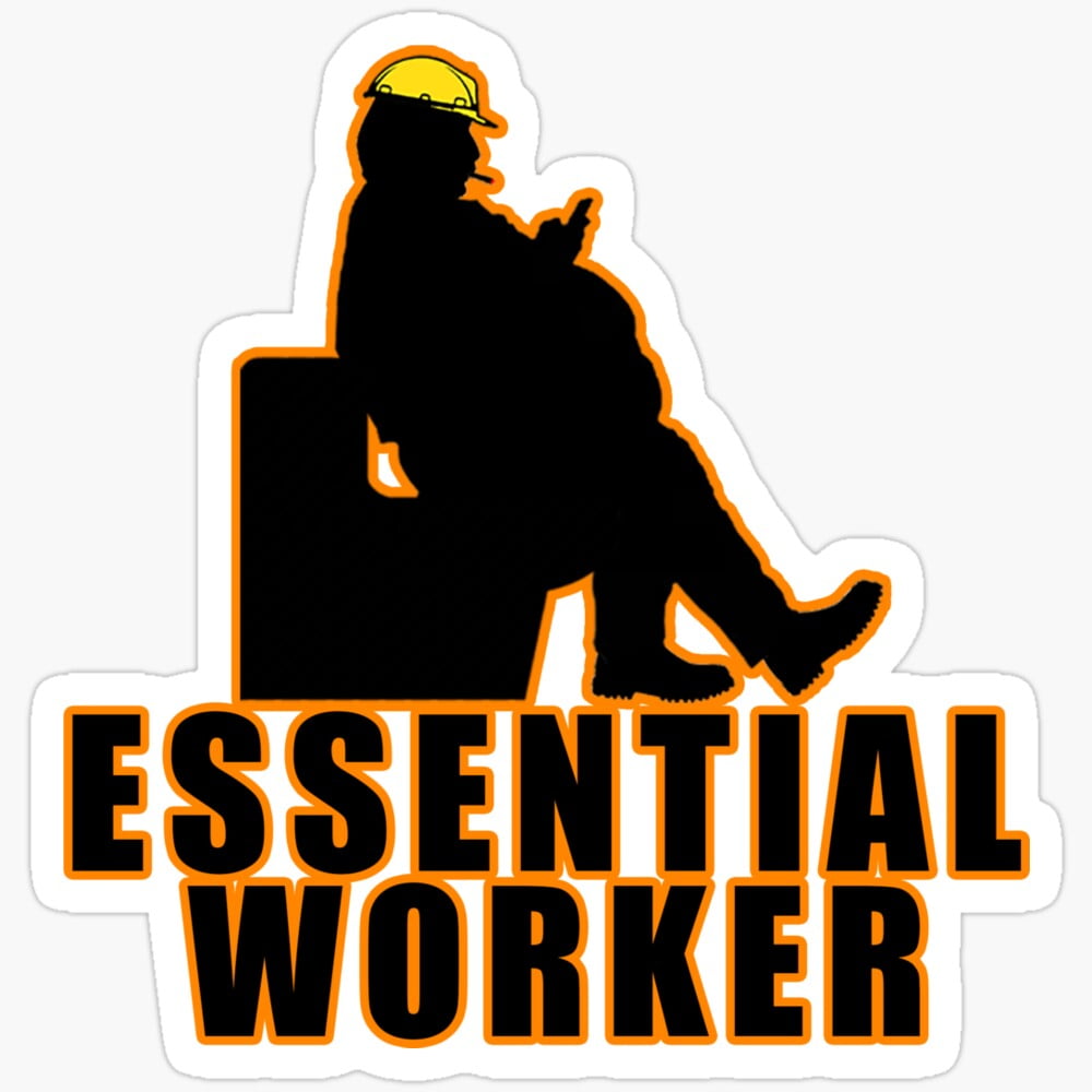 Essential Worker Sticker Phone Decal Water Bottle Stickers Car Decals ...