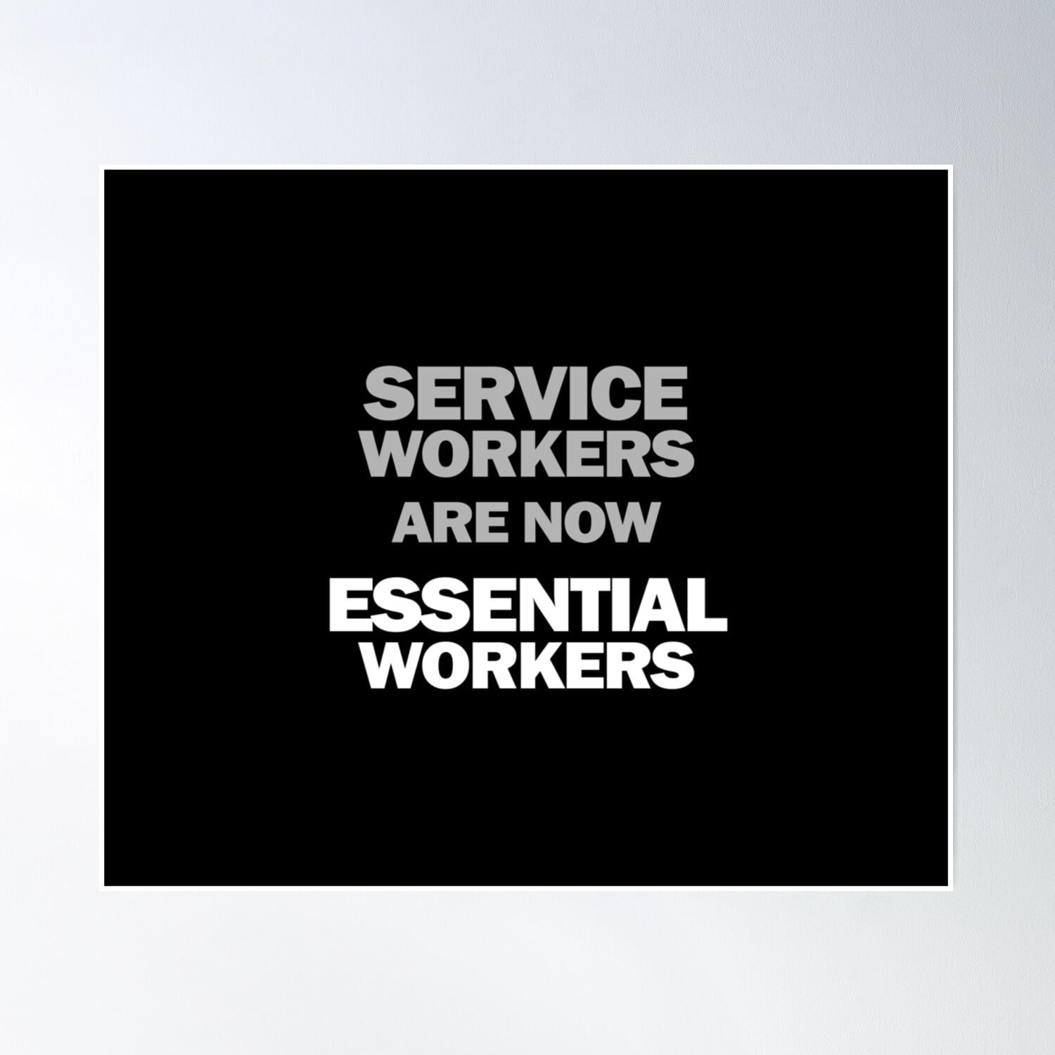 Essential Workers Poster Wall Art, Modern Wall Decor, 8x12 UNFRAMED ...