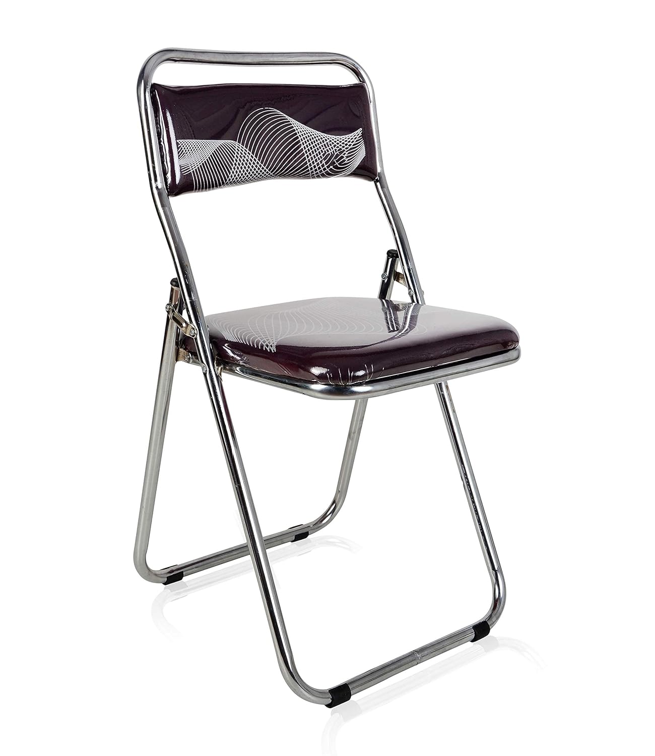 Essential World Metal Folding Chair with Back Cushion Multipurpose ...