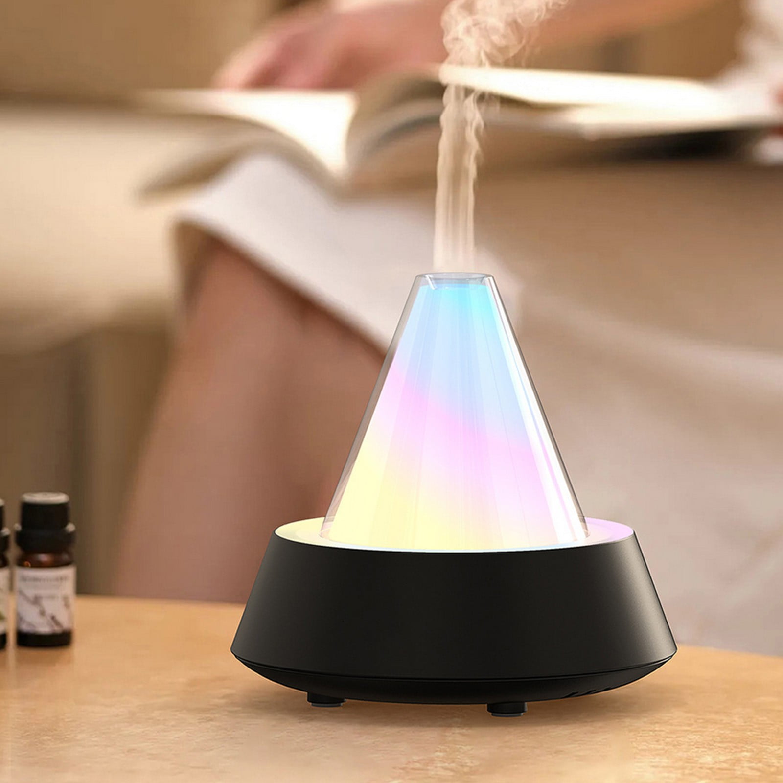 Essentiales Oil Diffuser for Bedroom, Multi-Function Automatic Perfume ...