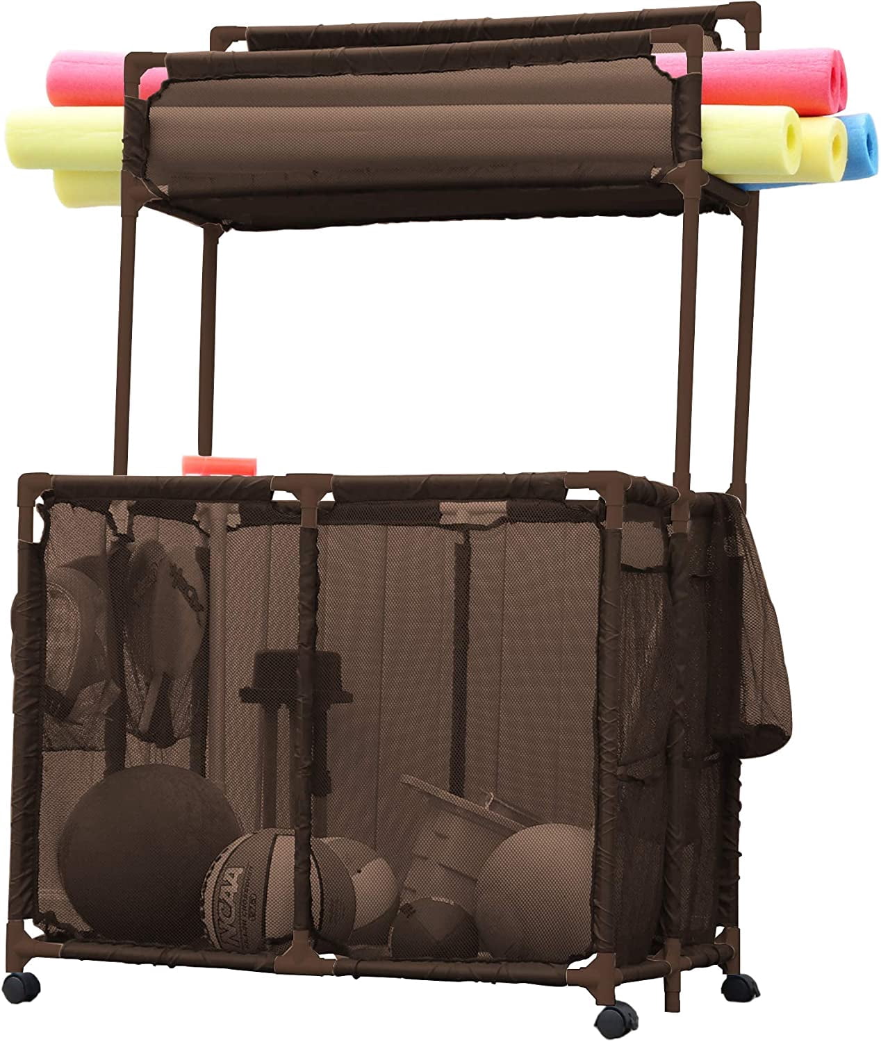 Essentially Yours Pool Storage Equipment Organizer Holder - Noodles ...
