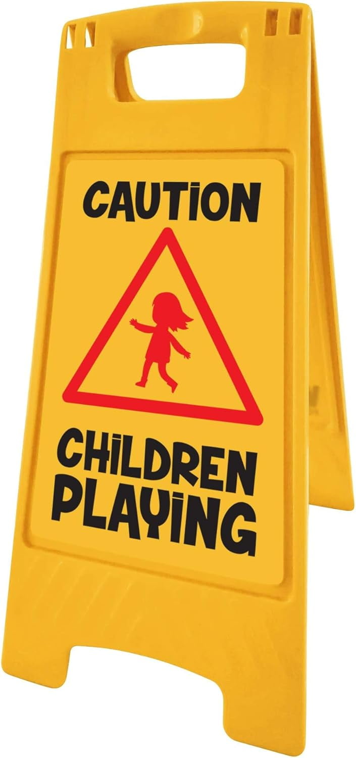 Essentially Yours Street Safety Sign for Kids at Play, "Caution ...