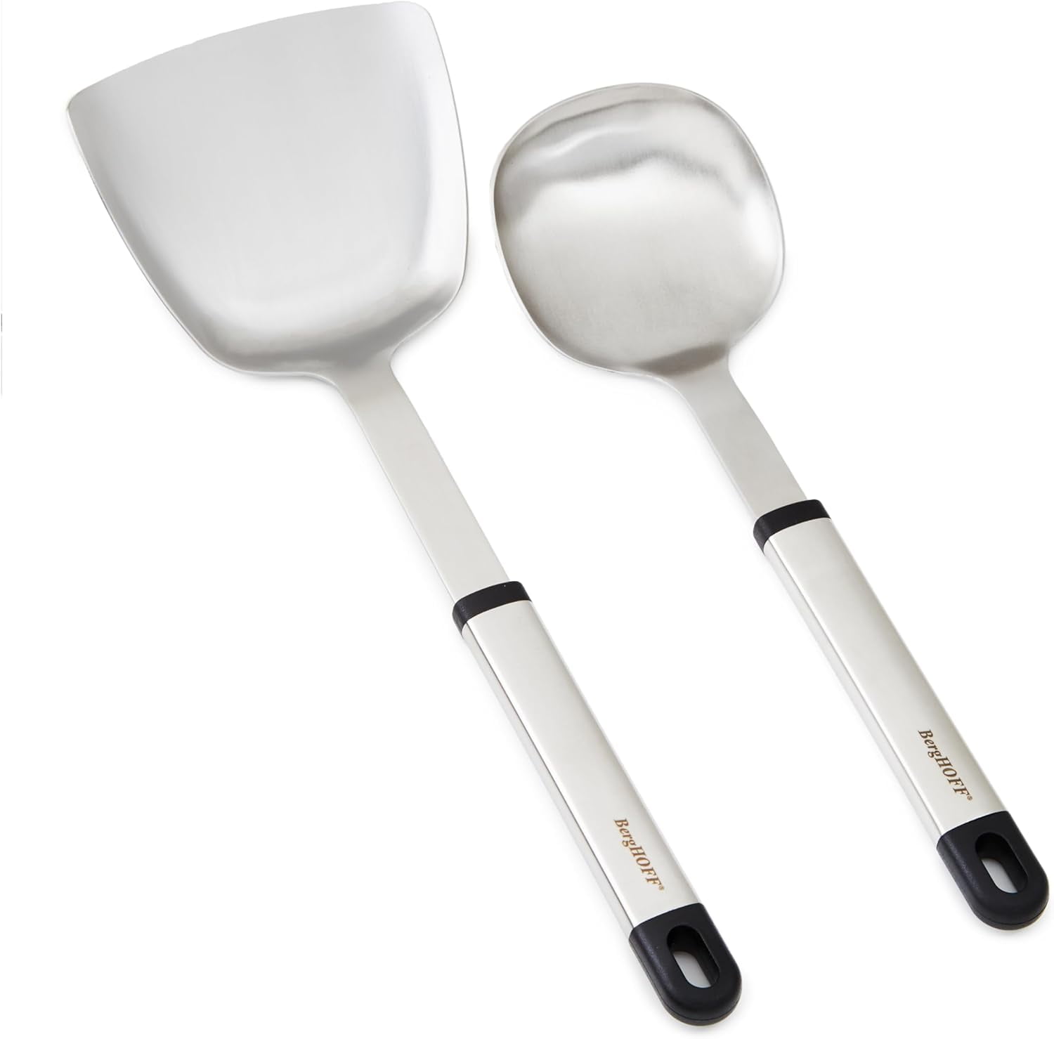 Essentials 2Pc Stainless Steel Asian Utensil Set, Ergonomically ...