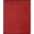 Essentials 7 ft. x 10 ft. Brick Red Solid Contemporary Indoor/Outdoor ...