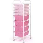 Simply Tidy Gramercy Metal Craft Storage Trolley with Mesh Trays and ...
