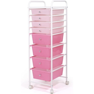 Simply Tidy Gramercy Metal Craft Storage Trolley with Mesh Trays and ...