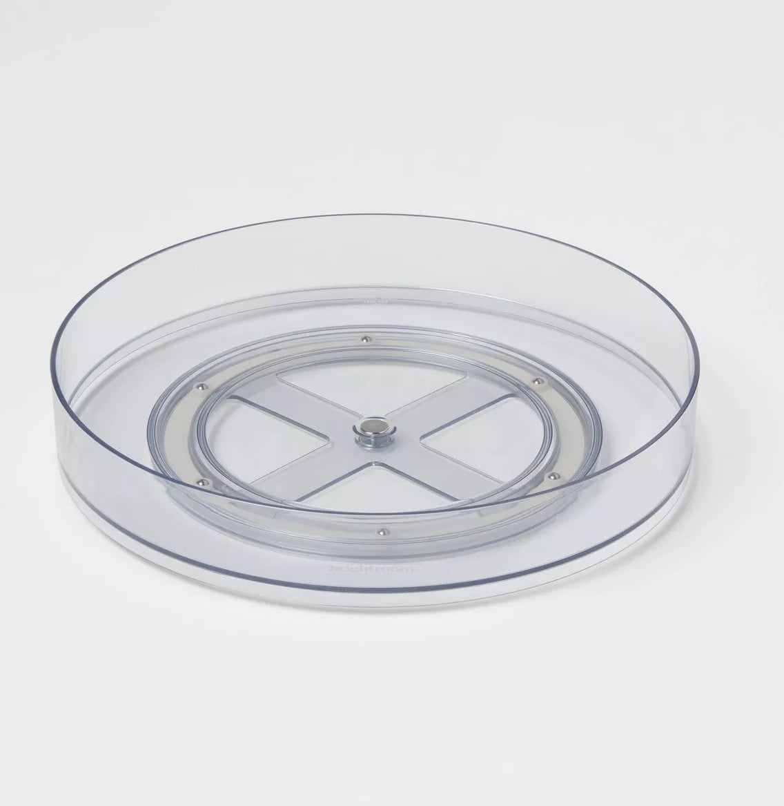 Essentials Clear Acrylic Rotating Kitchen Turntable (Lazy Susan), Clear ...