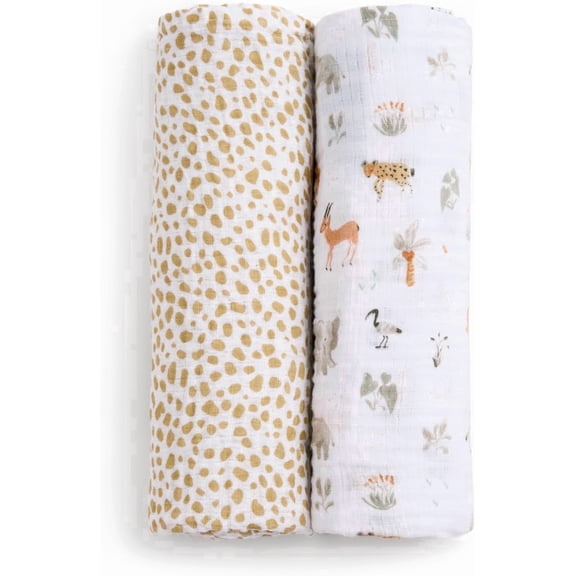 aden + anais Muslin Swaddle Blankets, Vintage Car Rally, 2-Pack ...