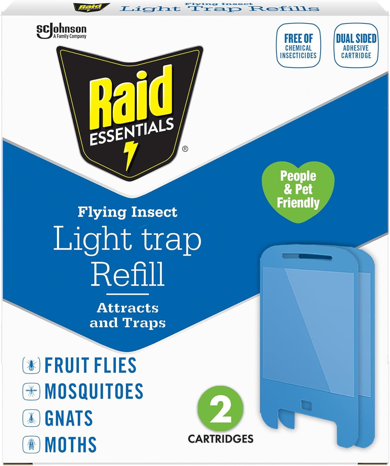 Essentials Flying Insect Light Trap Refills, 2 Light Trap Refill ...