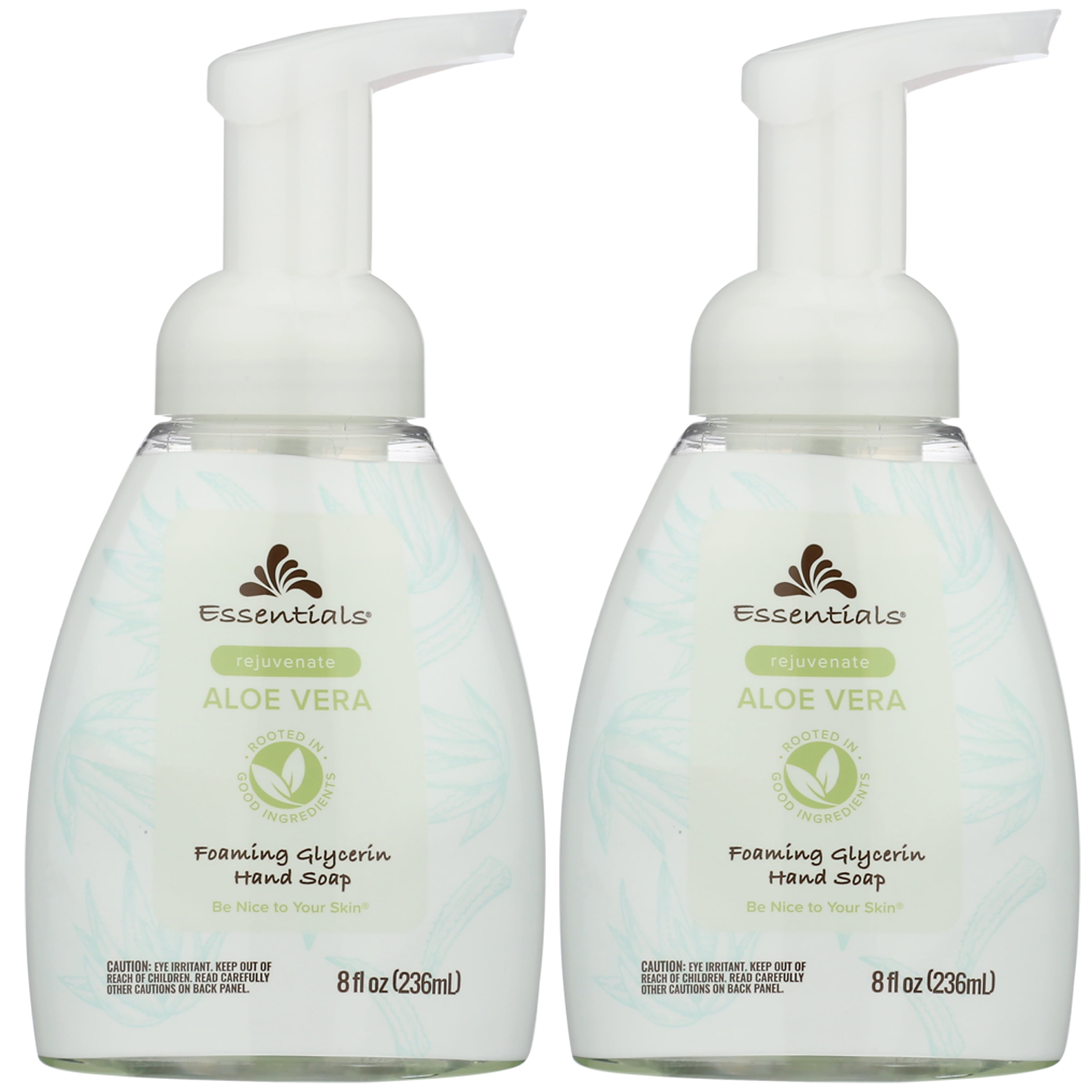 Essentials Foaming Glycerin Hand Soap, Aloe Vera, 8-Fluid Ounce, Pack ...