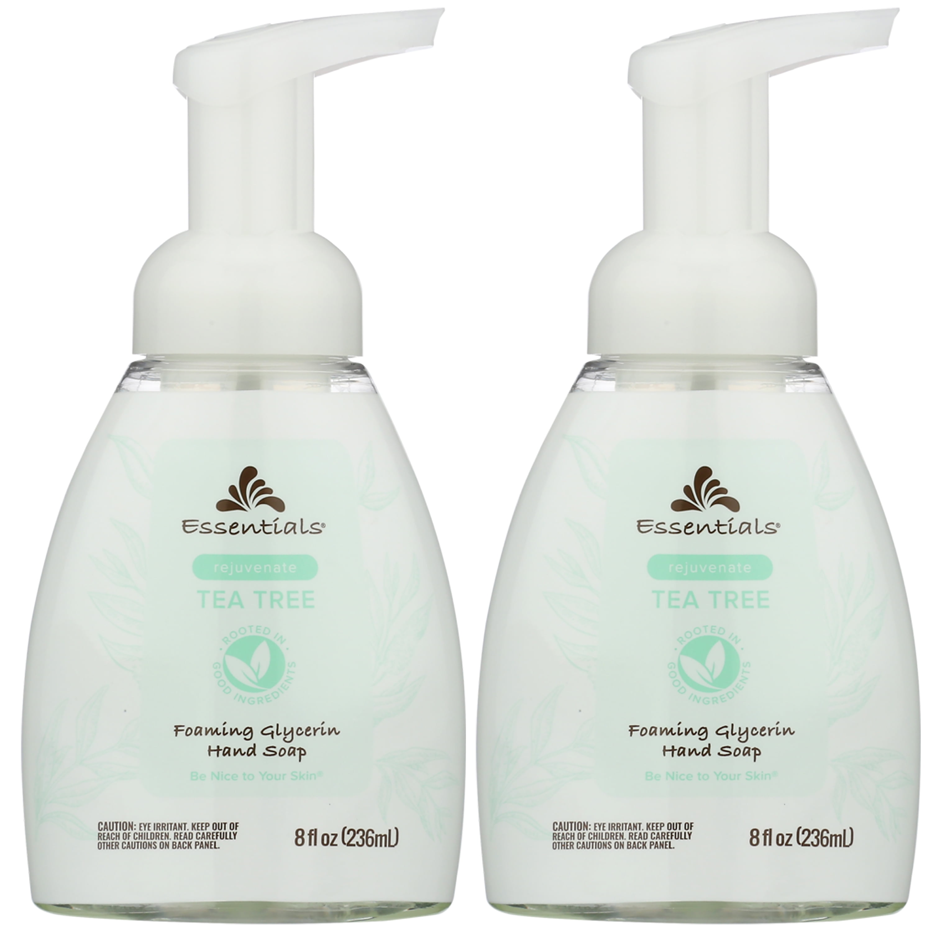 Essentials Foaming Glycerin Hand Soap, Tea Tree, 8-Fluid Ounce, Pack of ...