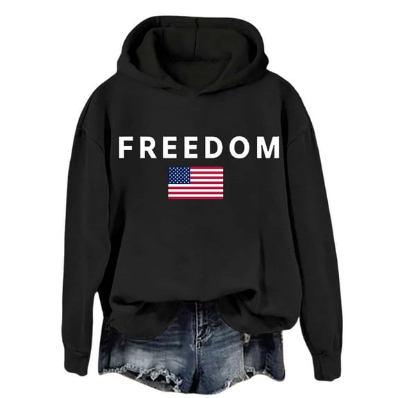 Essentials Hoodie for Women Fleece Letter Print Long Sleeve Casual ...