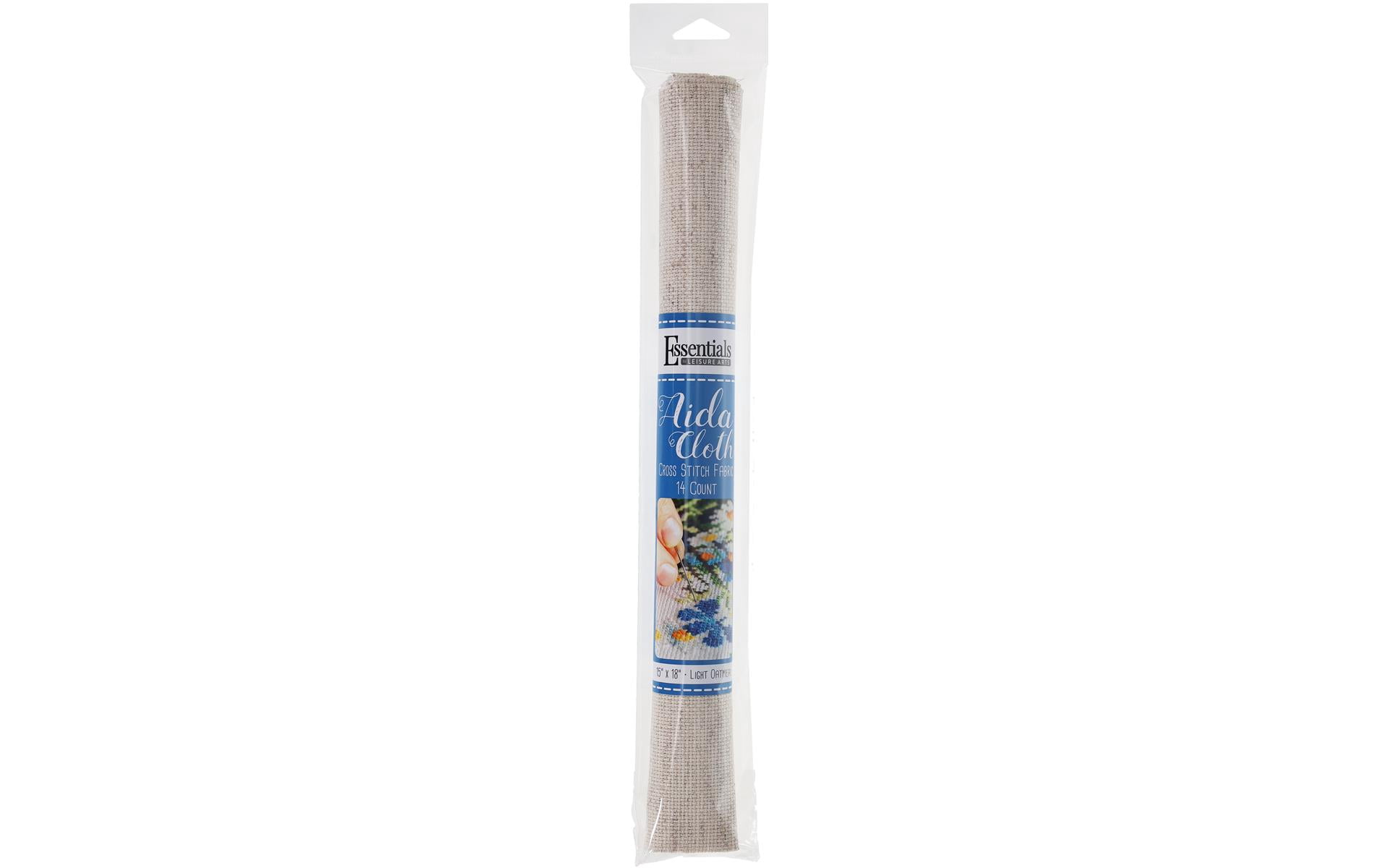 Essentials By Leisure Arts Aida Cloth, 14 Count, Lt Oatmeal, Cross ...