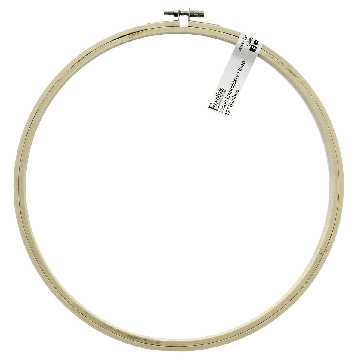 Essentials by Leisure Arts Wood Embroidery Hoop 12" Bamboo - wooden ...