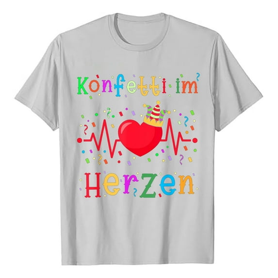 Essentials Mens T Shirts Confetti In Heart Fancy Dress Costume Carnival ...