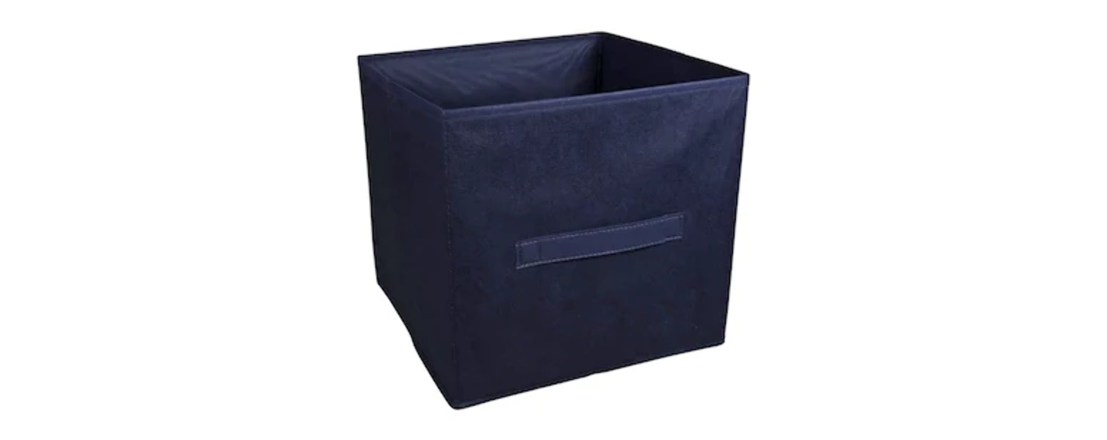 Essentials Navy Blue Square Bin Collapsible Storage Containers with ...