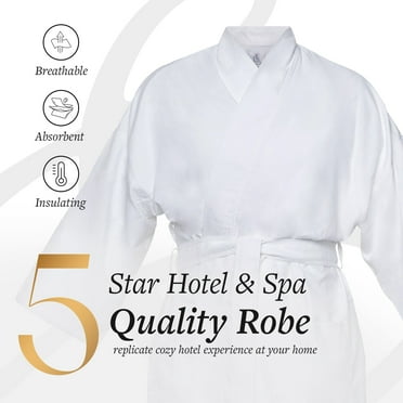 Brushed Microfiber Robe Lined in Terry | Style: DSM4000 - Walmart.com