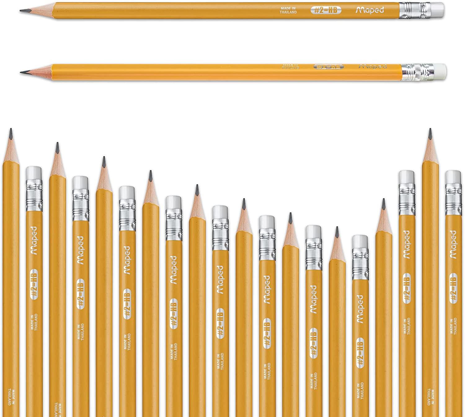 - Essentials Triangular Graphite #2 Pencils 144-Pack - Smooth Writing - Durable HB Lead for Long ...