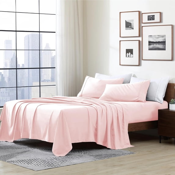 Essentials Ultra Soft Hypoallergenic Wrinkle Resistant Double Brushed ...