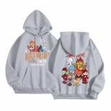 Essentials Women's Hoodie Funny Cartoon Print Long Sleeve Drawstring ...