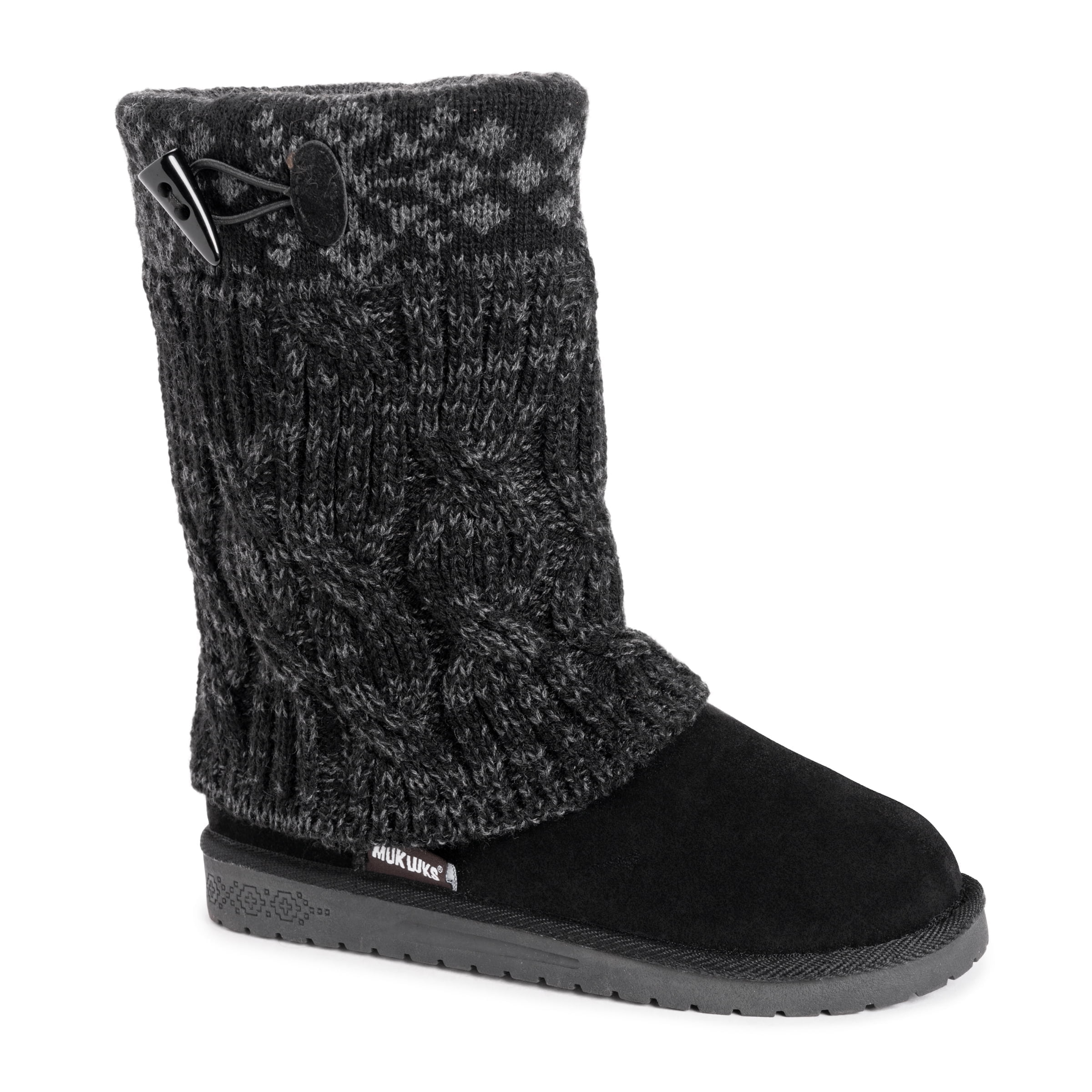 MUK LUKS Women's Cheryl Cuff Boot - Walmart.com