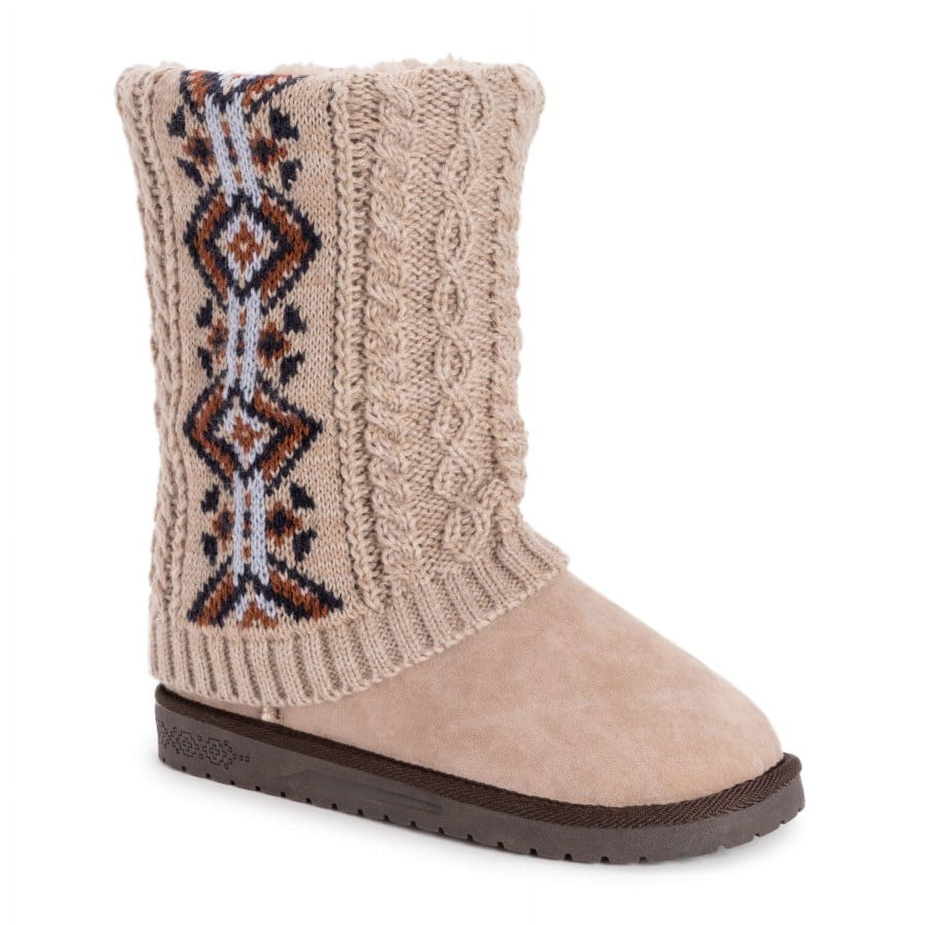 Essentials by MUK LUKS Women's Cheryl Sweater Winter Boots - Walmart.com