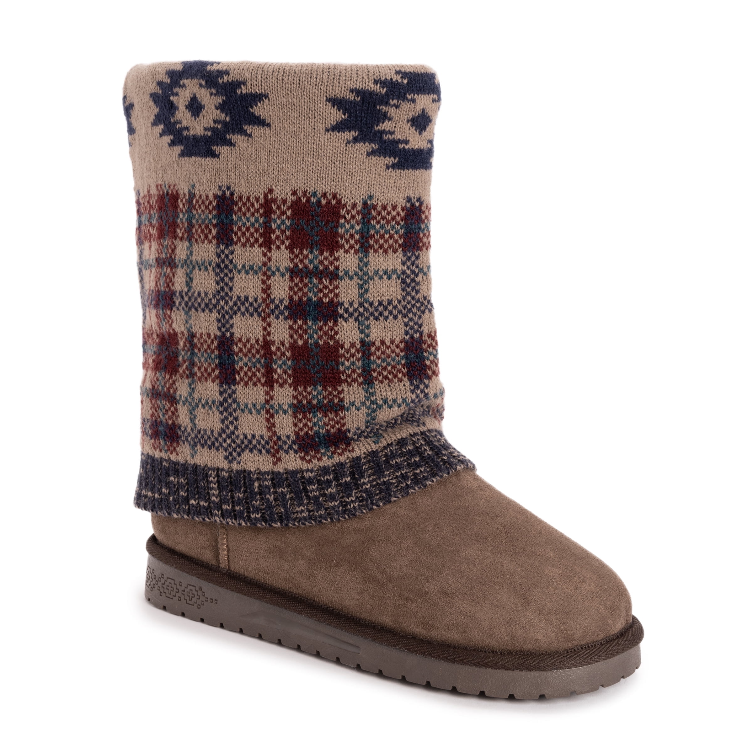 Essentials by MUK LUKS Women's Cheryl Sweater Winter Boots - Walmart.com