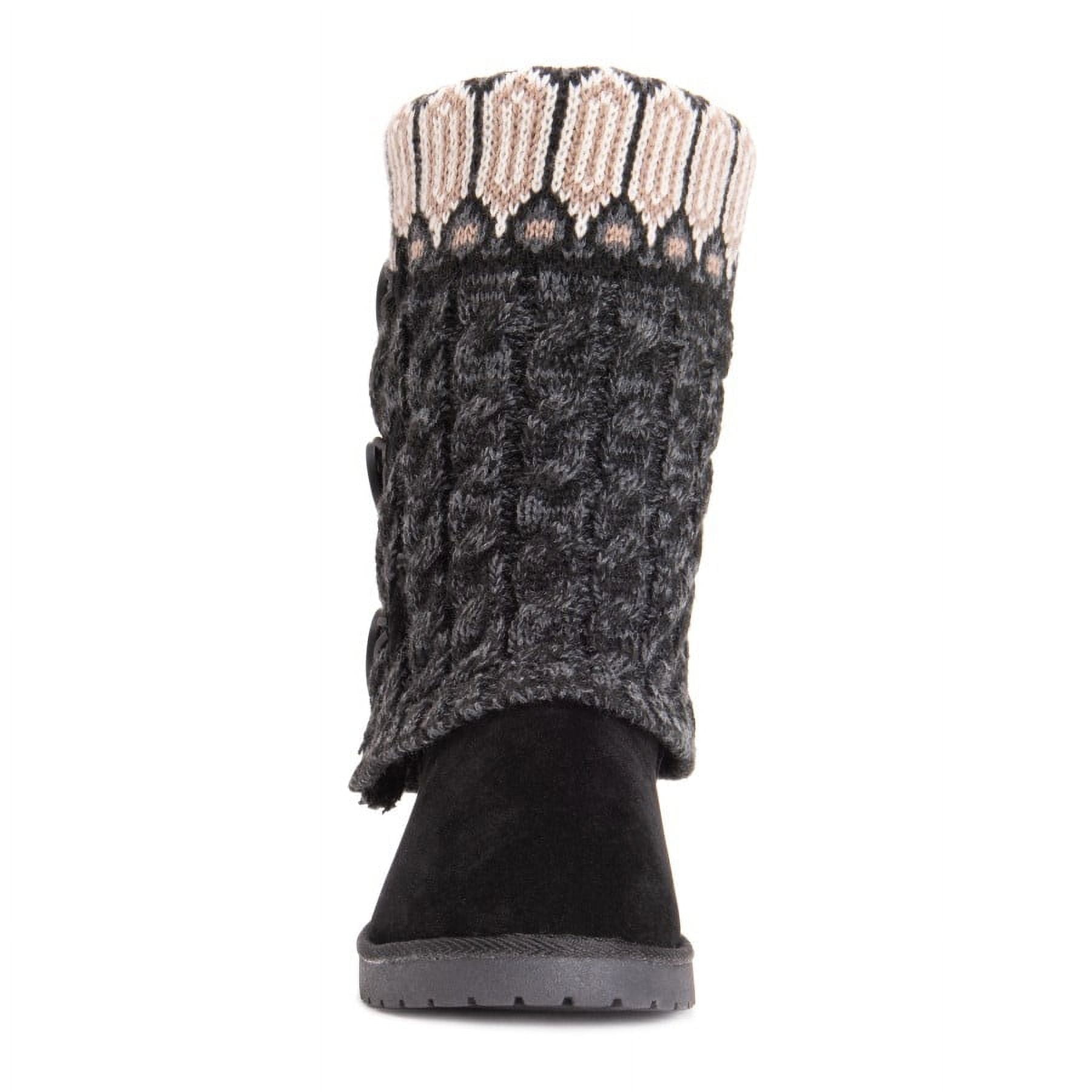 Essentials by MUK LUKS Women's Cheryl Sweater Winter Boots - Walmart.com