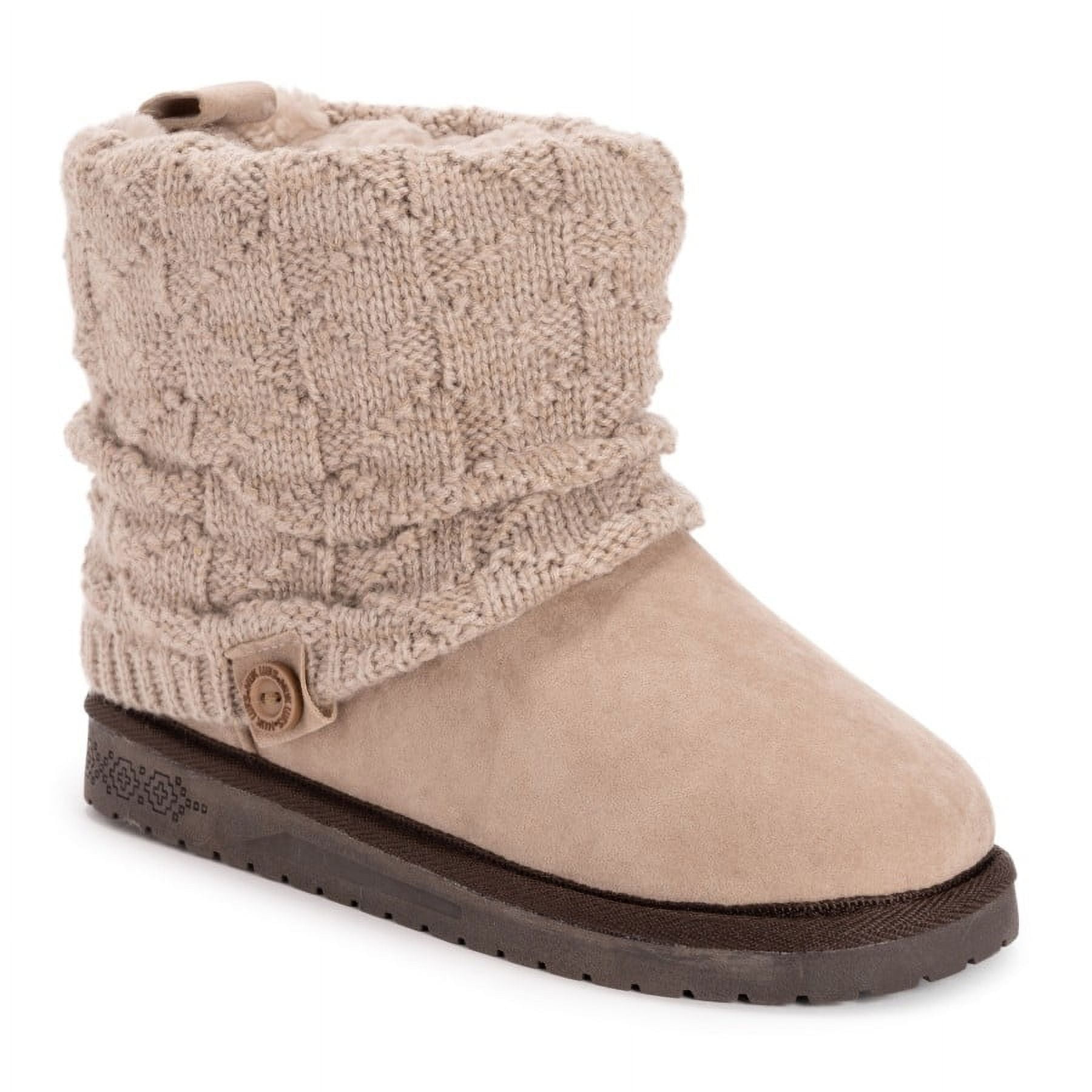 Essentials by MUK LUKS Women's Laurel Sweater Winter Boots - Walmart.com
