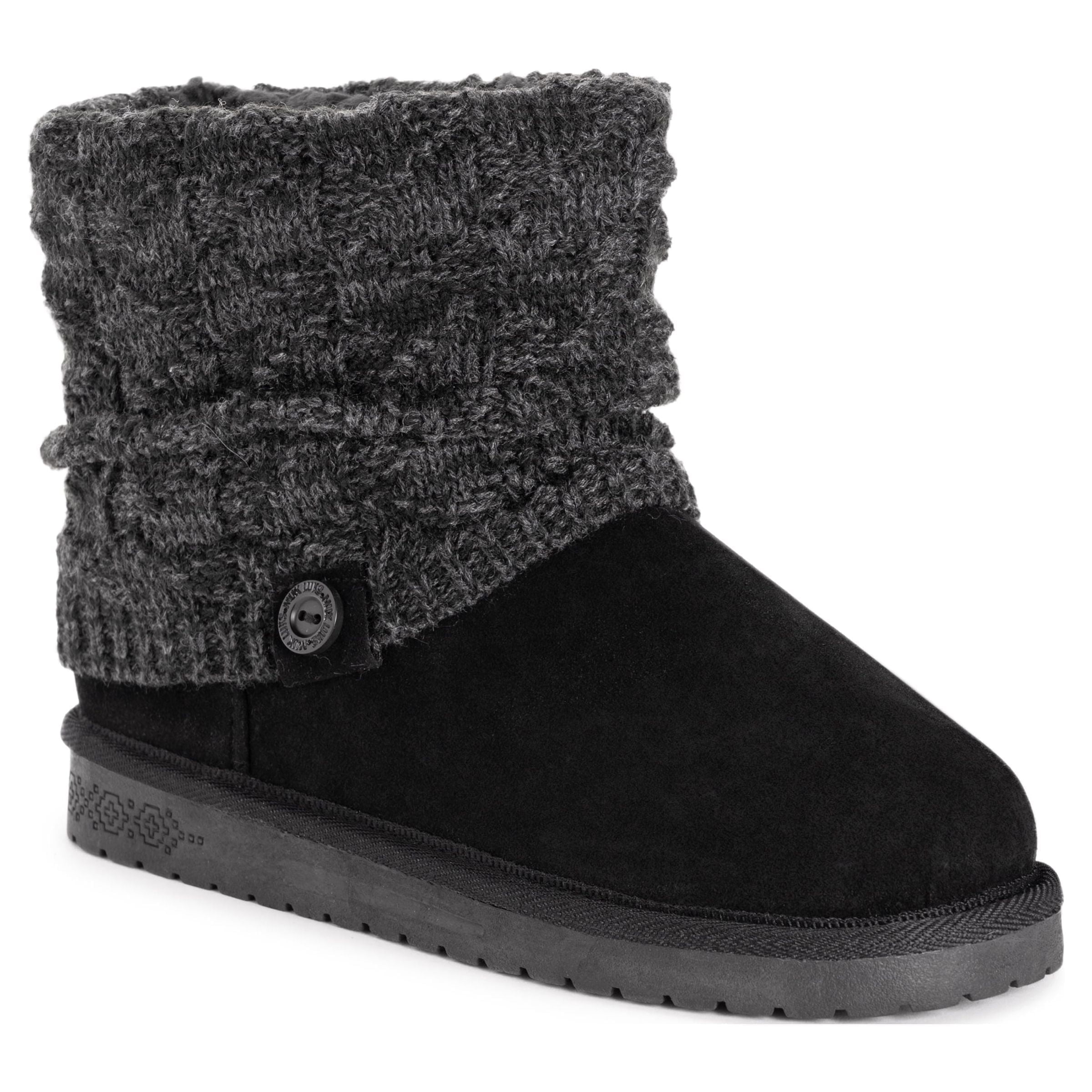 Essentials by MUK LUKS Women's Laurel Sweater Winter Boots - Walmart.com