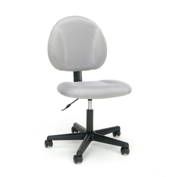 Essentials by OFM ESS-3060 Upholstered Armless Swivel Task Chair, Gray ...
