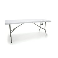 8 Foot Bi-Fold Plastic Folding Table,White - Walmart.com