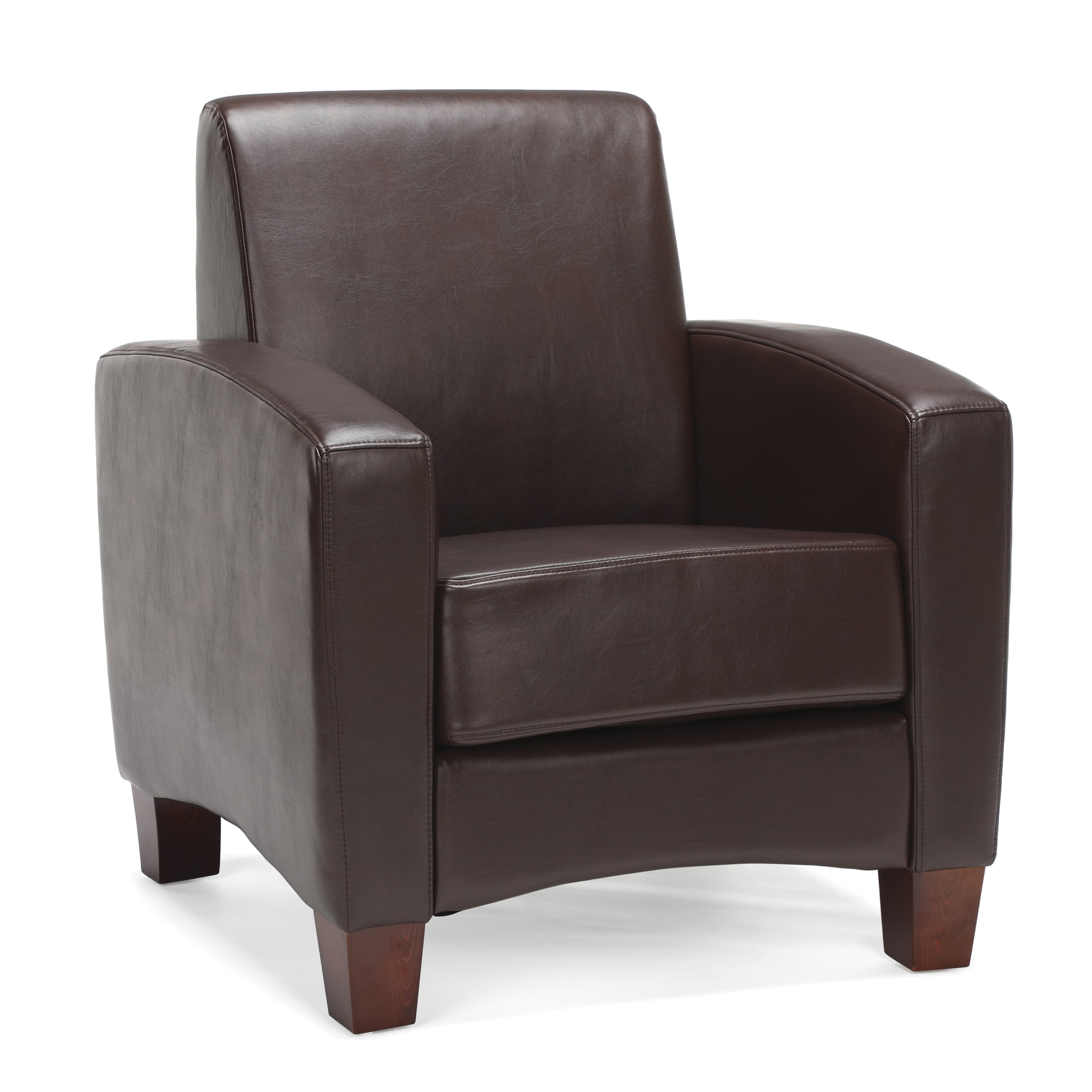Essentials by OFM ESS-9050 Traditional Reception Arm Chair, Brown ...