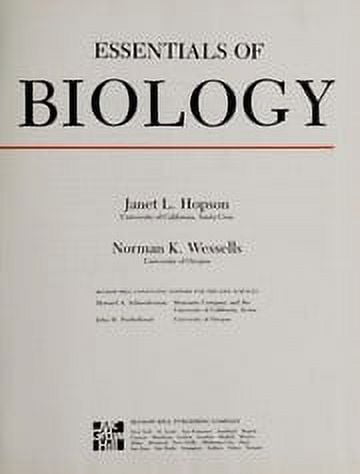 Pre-Owned Essentials of Biology 9780075571087 - Walmart.com