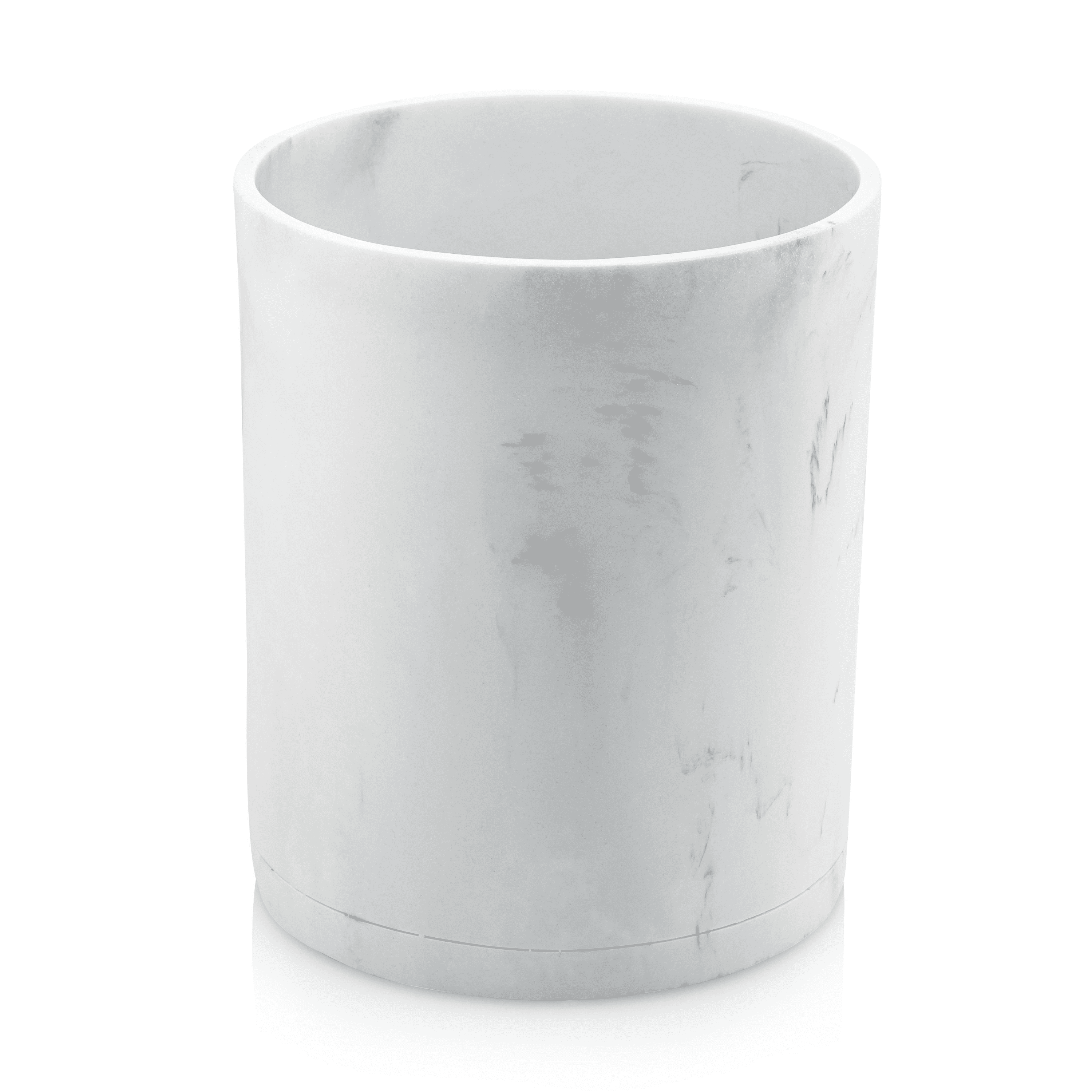 Essentra Home White Trash Can for Home or Office, 2.2 Gallon Capacity ...