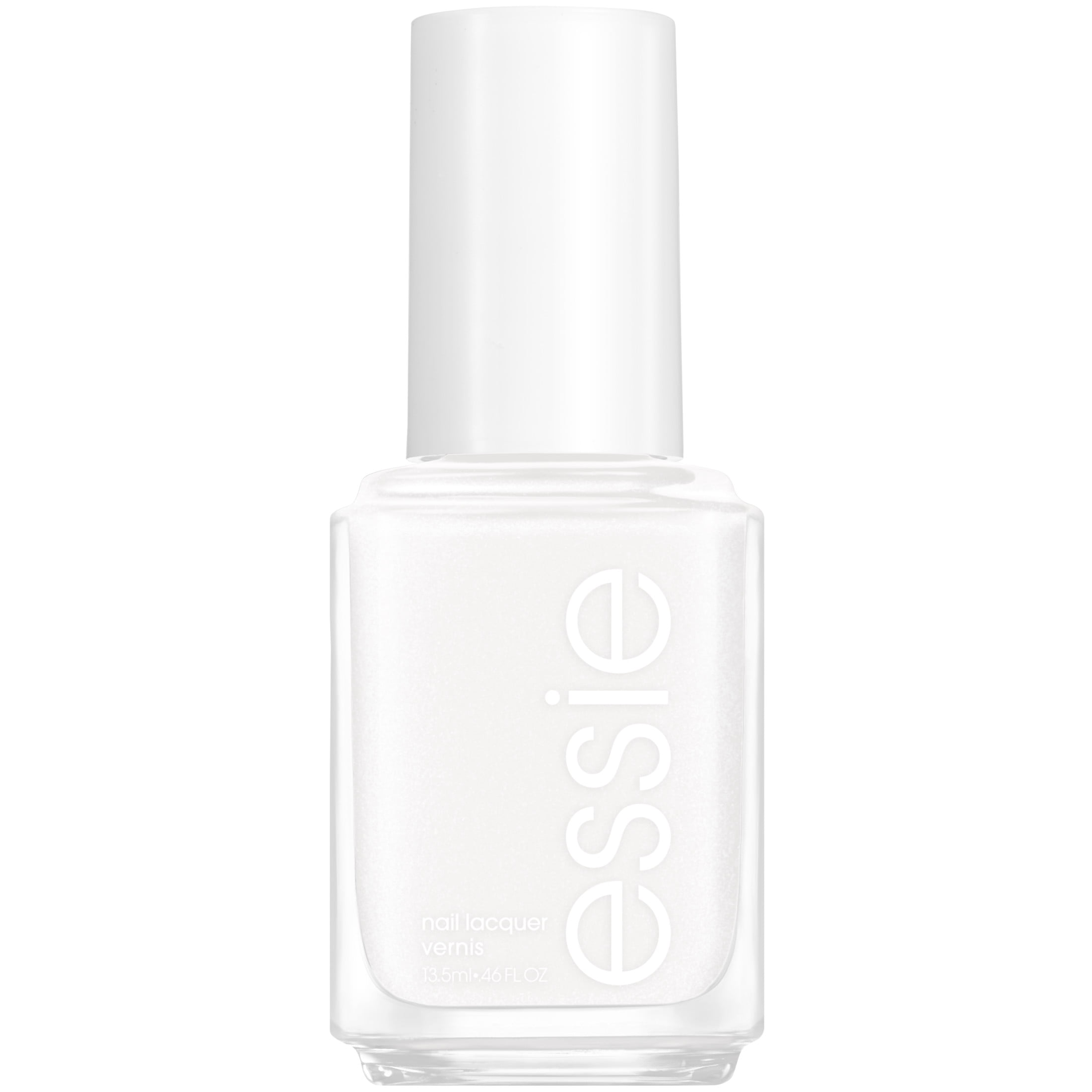Essie Salon-Quality Nail Polish, Vegan, White, Stay Fluid, 0.46 fl oz ...