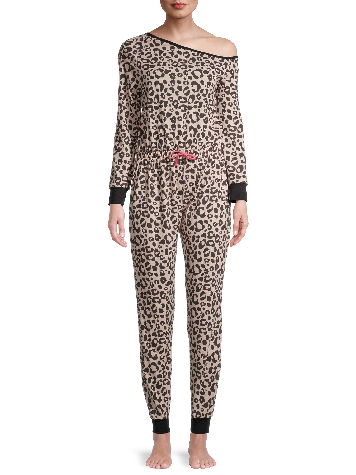 Essie Women’s and Women’s Plus One-Shoulder Sleep Romper - Walmart.com