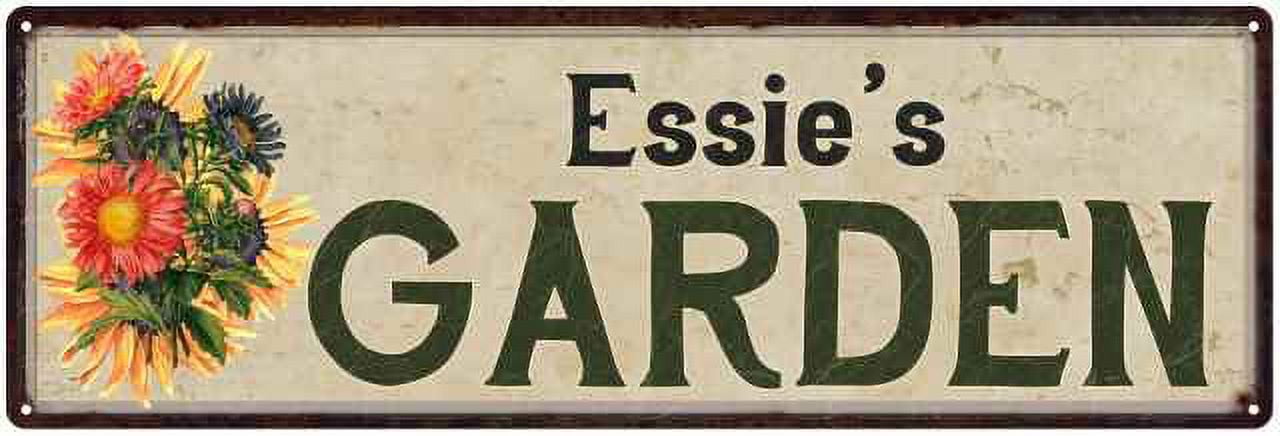 Essie's Garden Sign Flower Chic Decor 6x18 Sign Gift 106180017477 ...