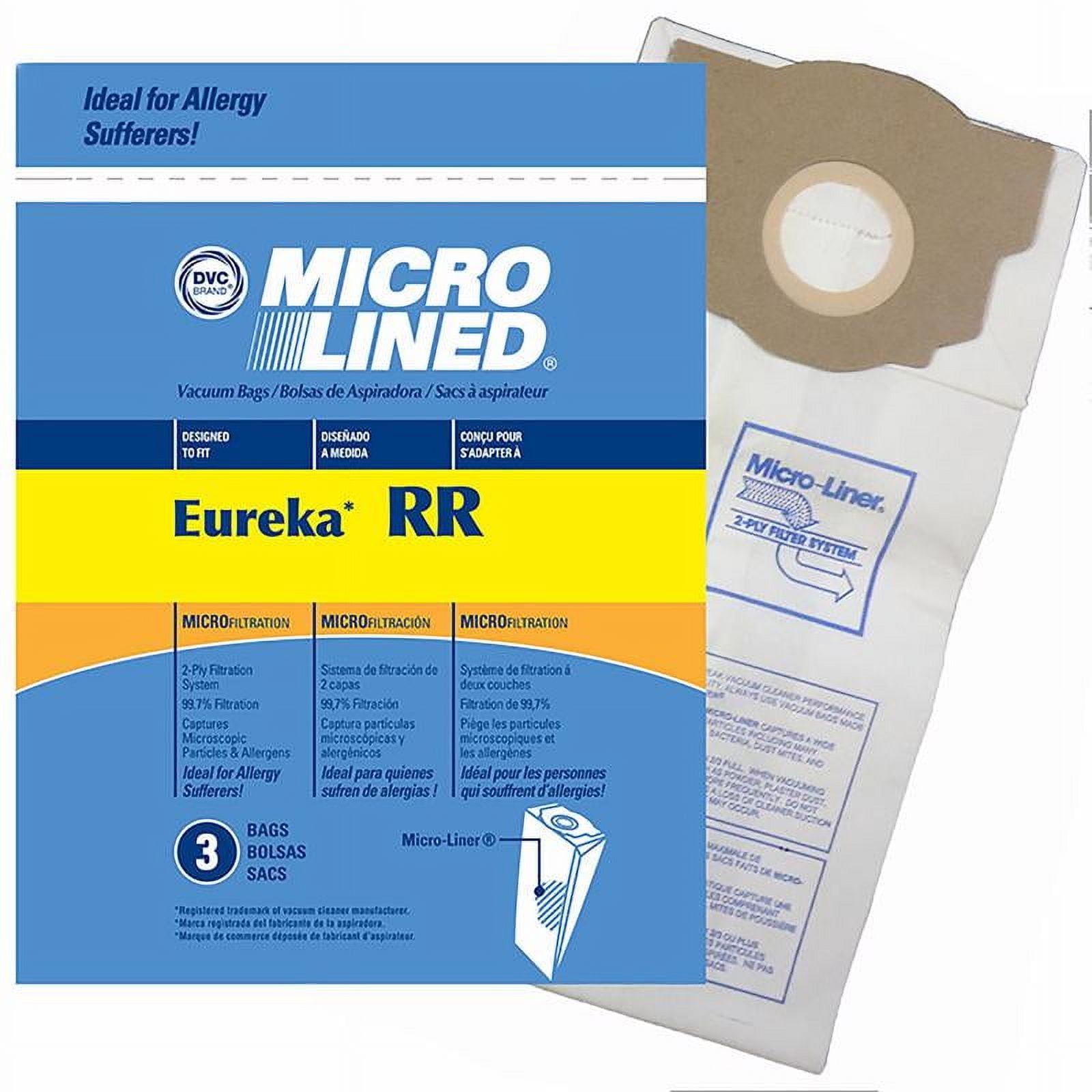 VACUM BAG EUREKA RR 3PK(Pack of 1) - Walmart.com