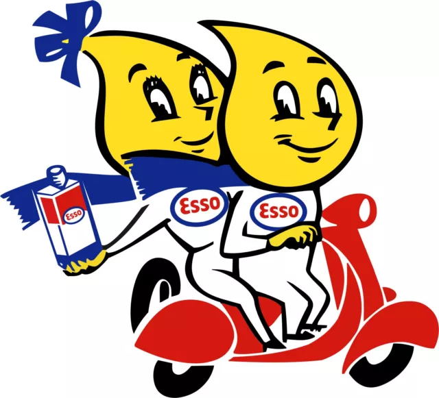 Esso Gas Mascot Sticker Phone Decal Water Bottle Stickers Car Decals ...
