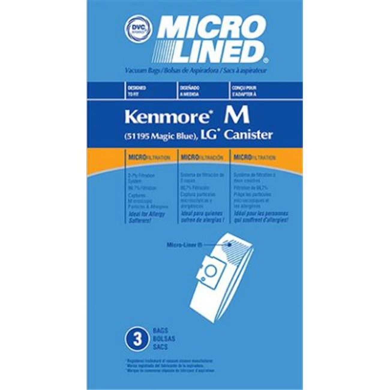 Esso KER-1432 Kenmore Microlined Vacuum Bag, Pack of 3 - Walmart.com