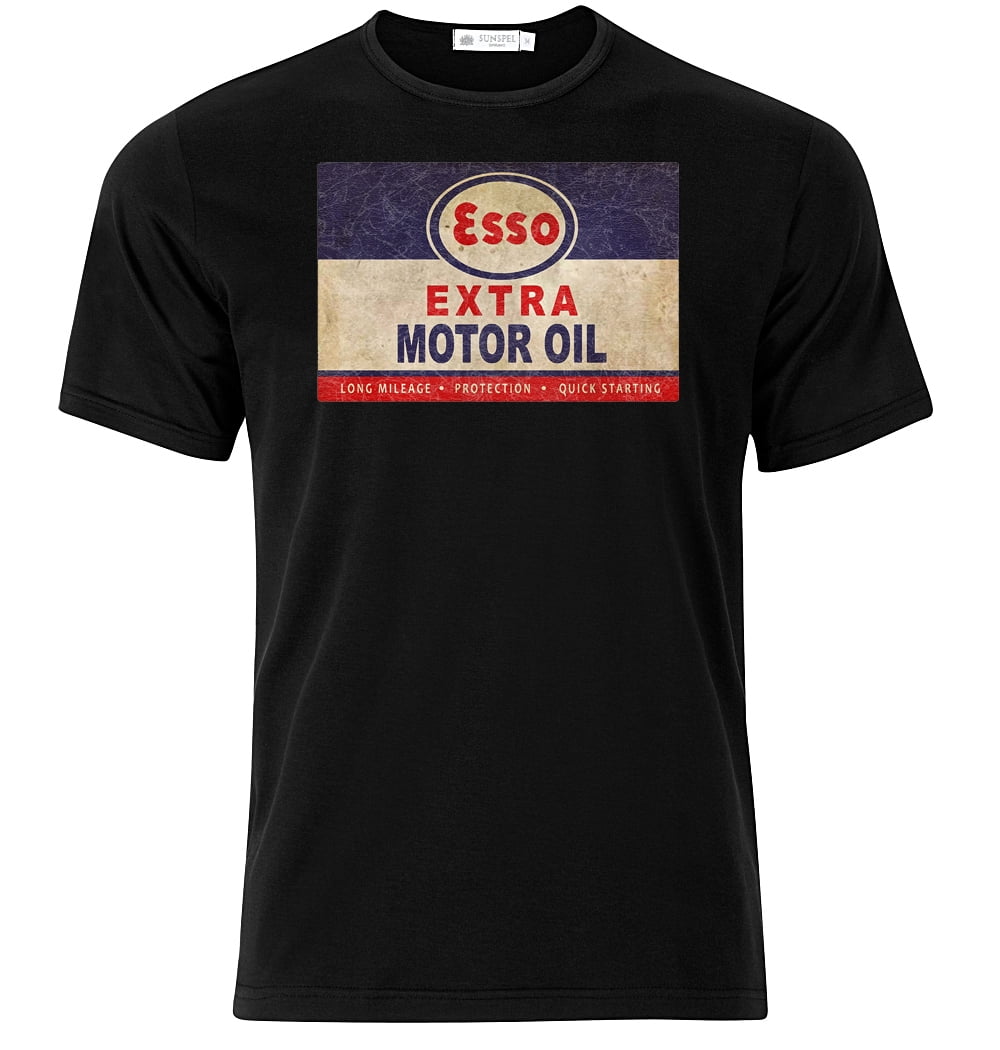 Esso Motor Oil - Graphic Cotton T Shirt Short & Long Sleeve - Walmart.com