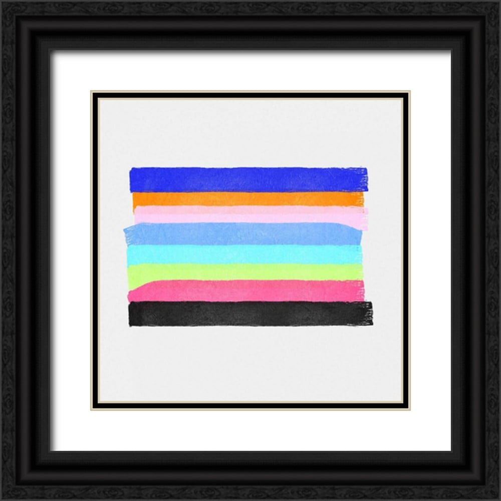 Essue, Christina 26x26 Black Ornate Wood Framed with Double Matting ...