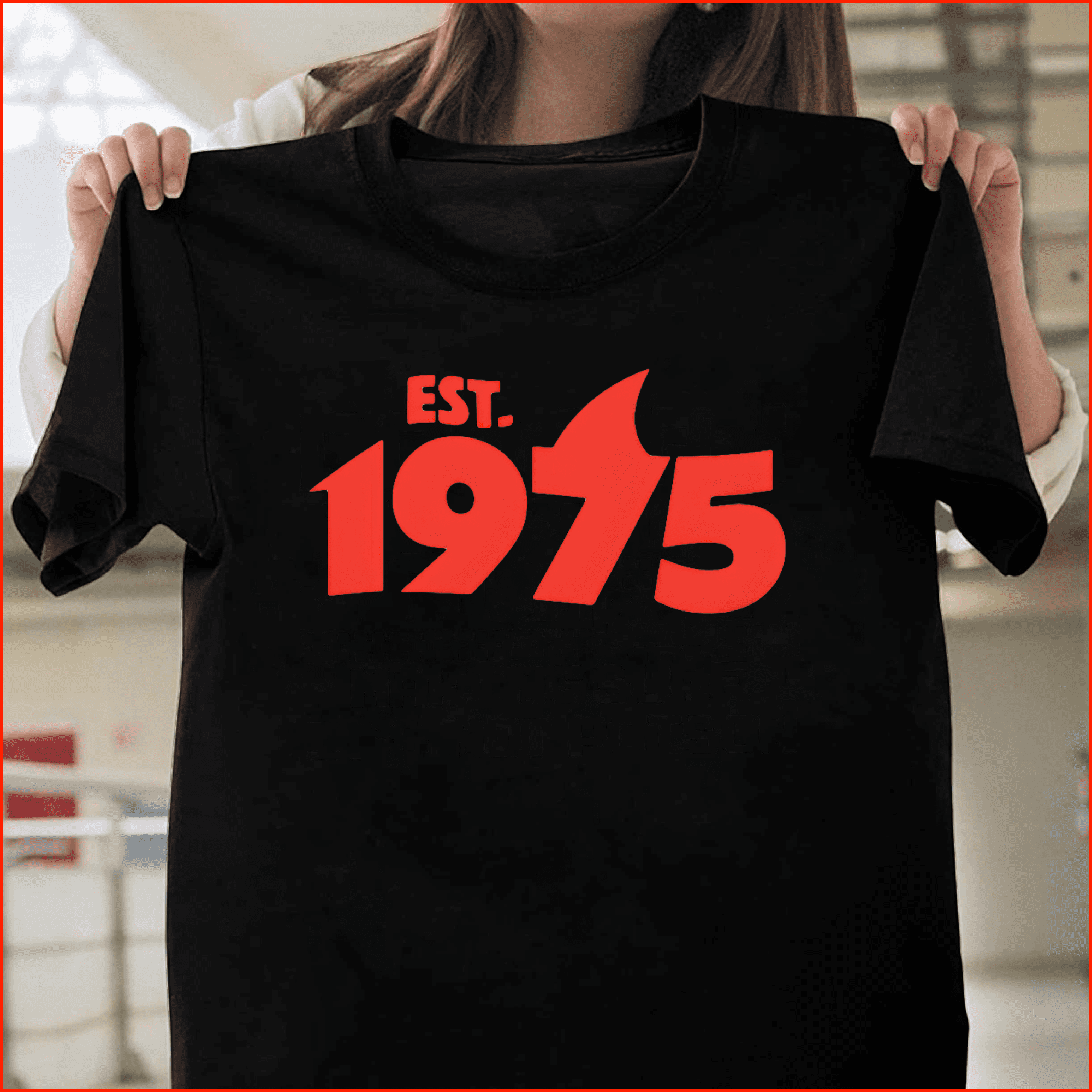 Est 1975 Funny Retro Vintage Birthday Established Graphic. H319 V80632 ...