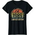 Est 1989 Limited Edition 34th Birthday Vintage 34 Year Old T Shirt
