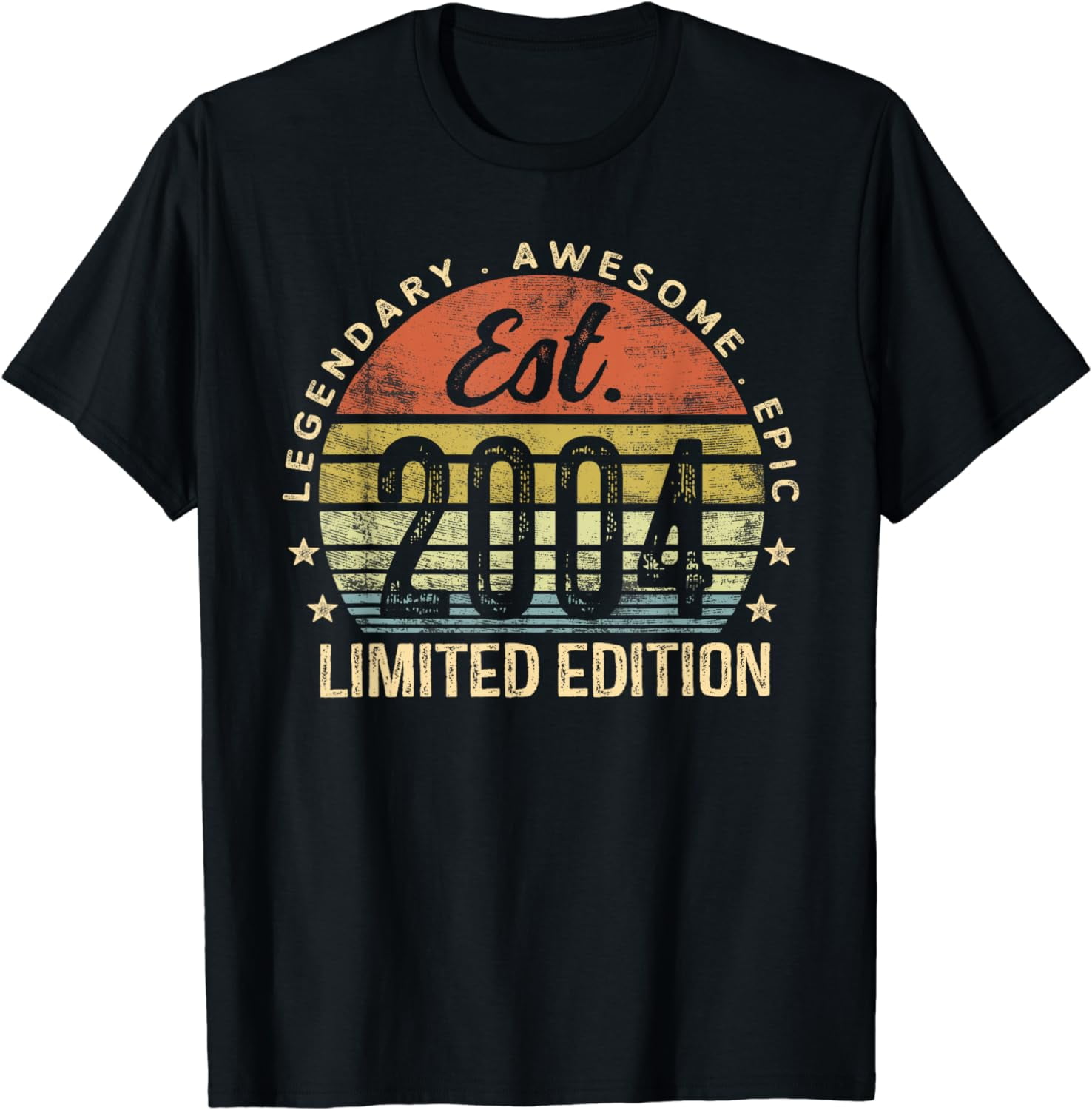 Est 2004 Limited Edition 20th Birthday Gifts 20 Year Old T-Shirt ...