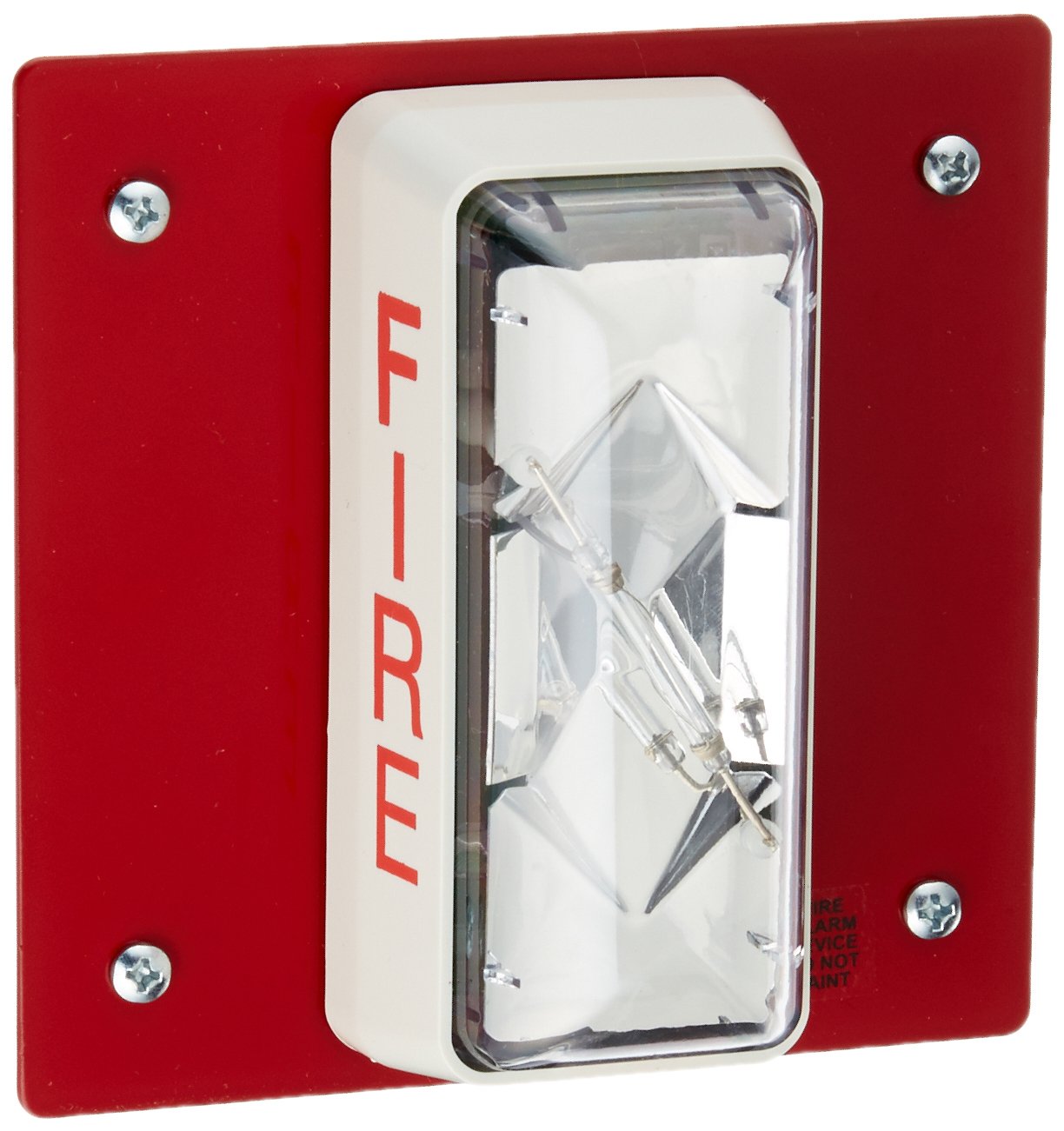 Est Edwards CS405-7A-T Weatherproof Alarm Sync Strobe, Outdoor, Red, 24 ...