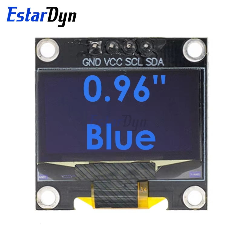 Estardyn OLED Display Module 0.96 Inch 128X64 4Pins IIC I2C Serial LCD ...