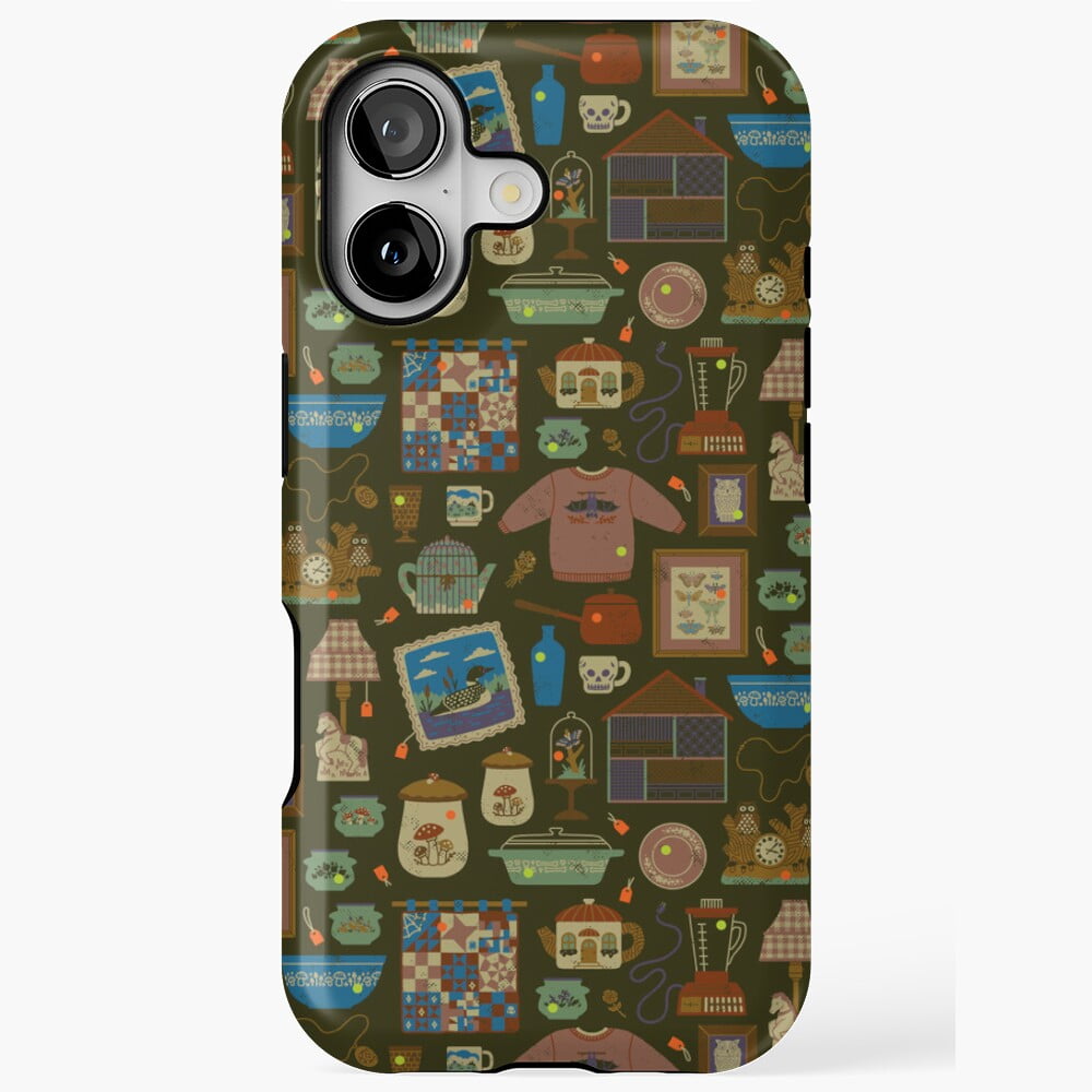 Estate Sale Vintage Finds Theme Phone Case for iPhone 17 16 15 14 13 12 ...