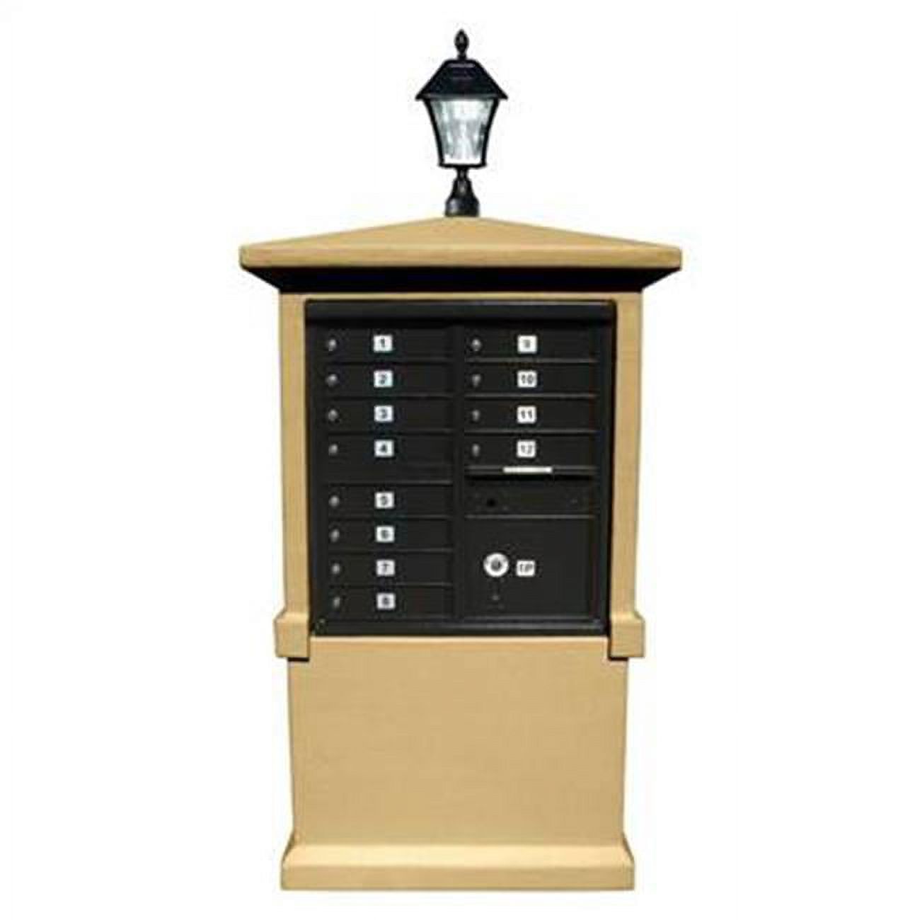 Estateview Stucco Cluster Box Unit Mailbox Center Column & Tall ...
